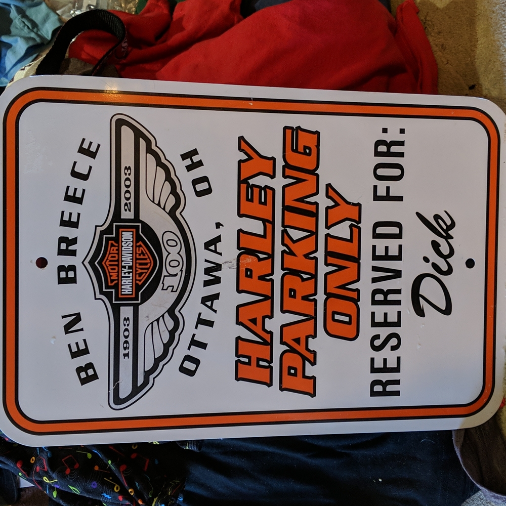 Harley-Davidson Parking Sign - Gem